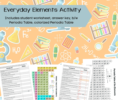 Everyday Elements Printable with Bonus Chemistry Printable - The ...