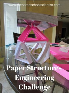 Paper Structures Engineering Challenge - The Homeschool Scientist