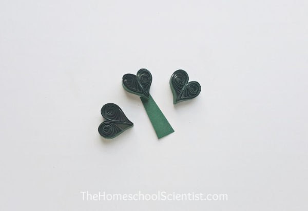 Quilled Shamrock Craft - The Homeschool Scientist