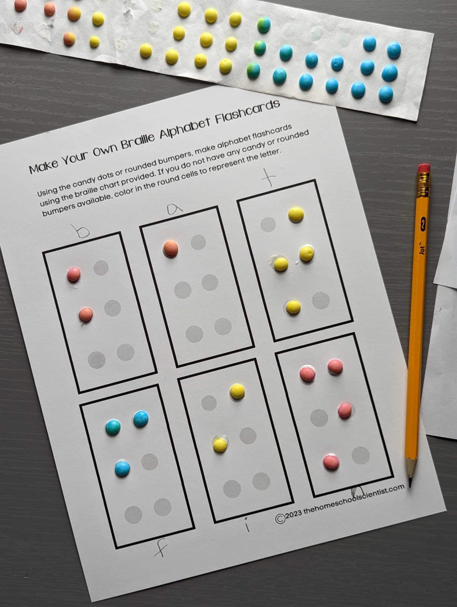 Braille Activity for Sighted Students - The Homeschool Scientist
