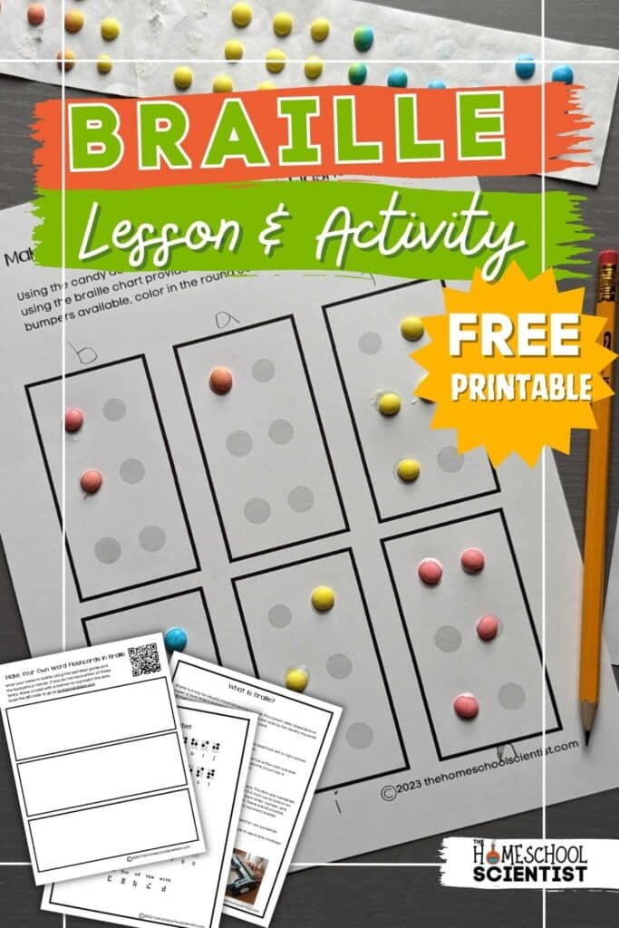 Braille Activity for Sighted Students - The Homeschool Scientist