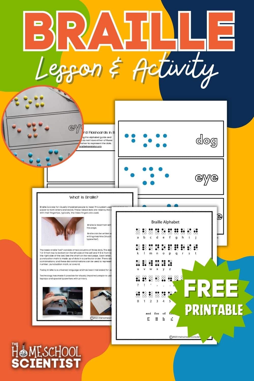Braille Activity for Sighted Students - The Homeschool Scientist