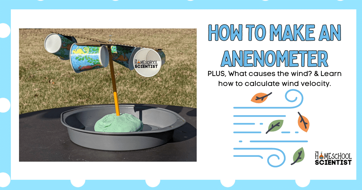Make an Anenometer - The Homeschool Scientist