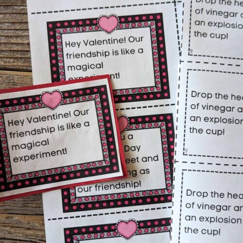 Valentine's Chemistry Activity with Free Printable - The Homeschool ...