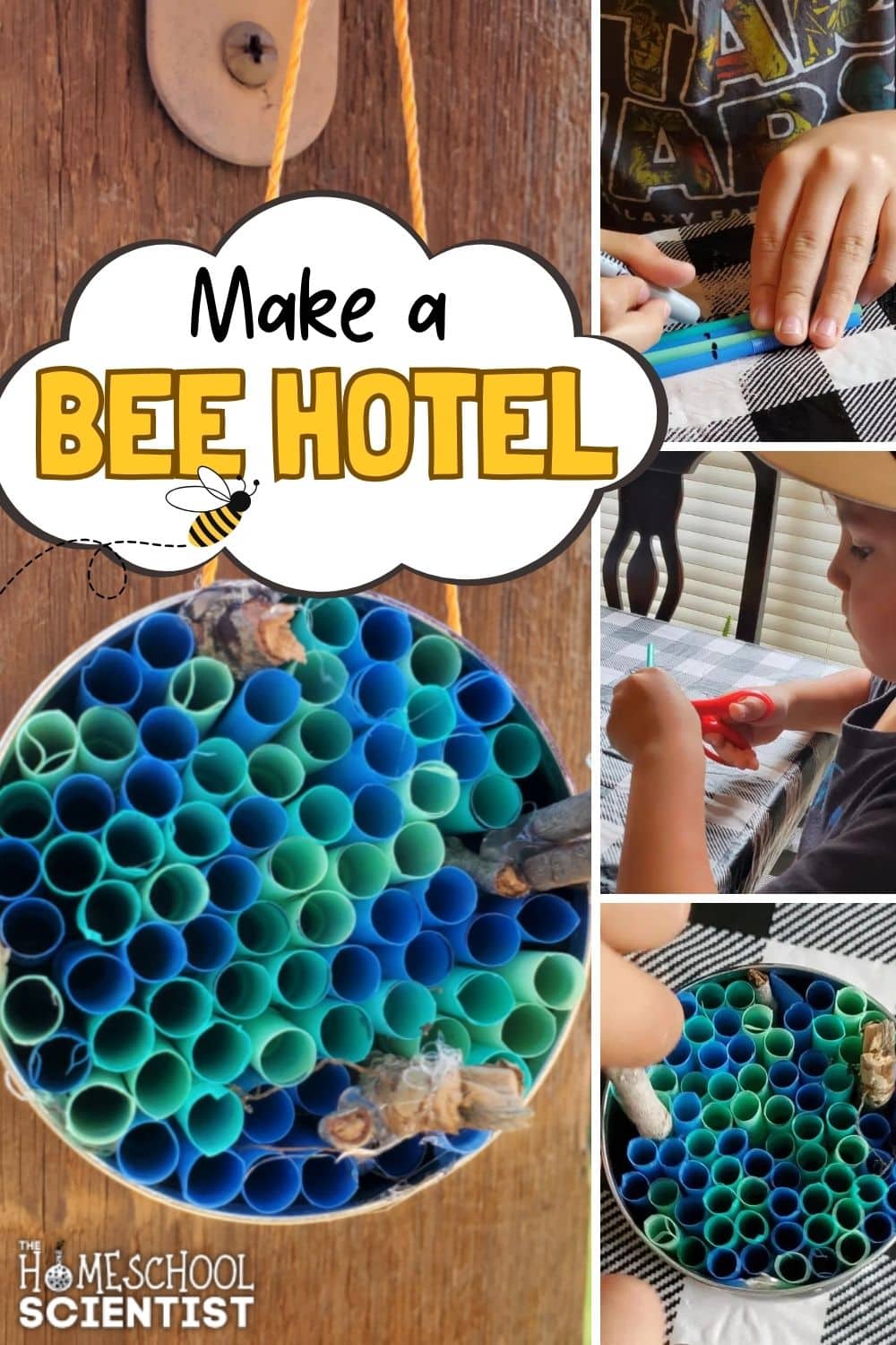 Make a Bee Hotel Activity for Kids - The Homeschool Scientist