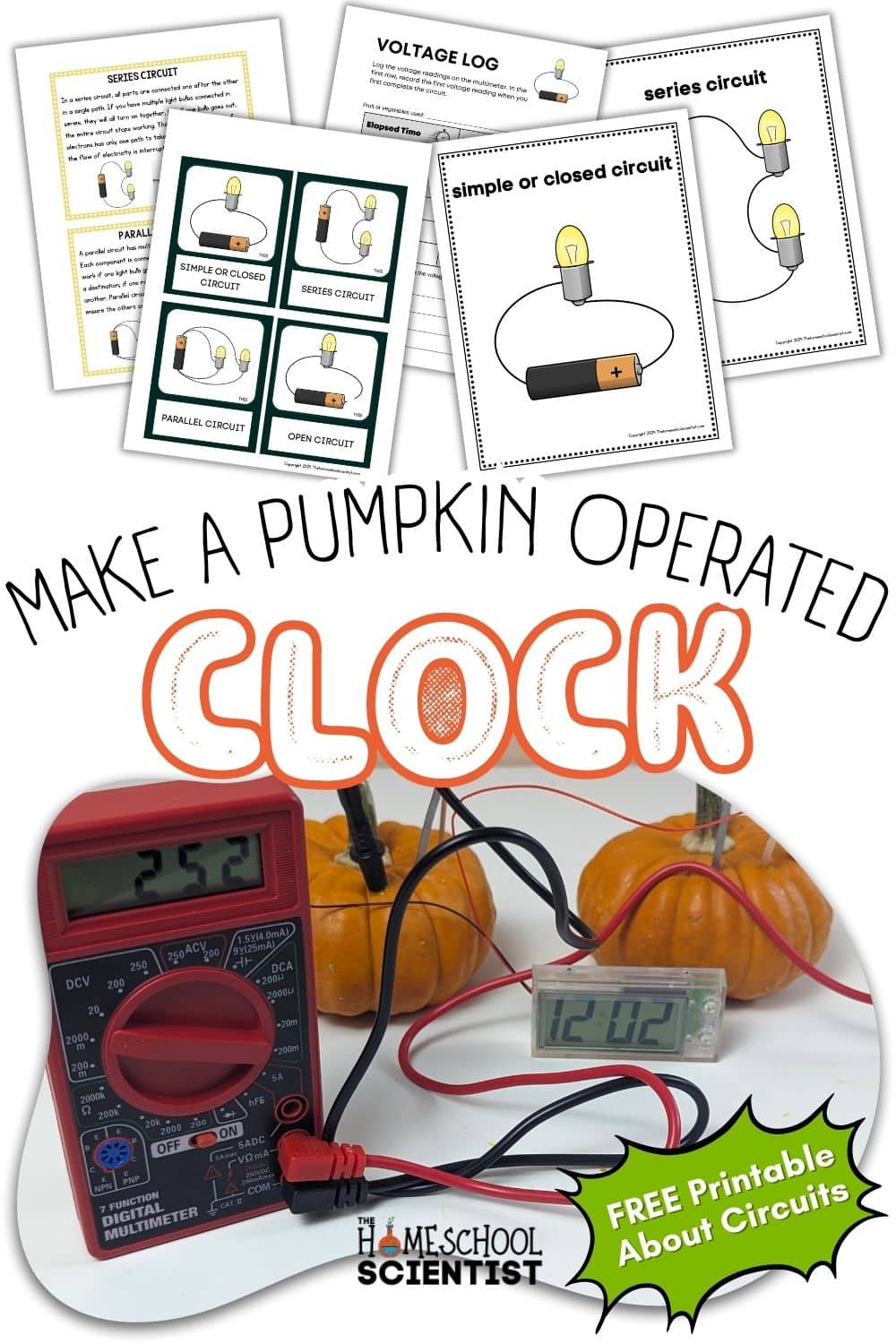 How to Make a Pumpkin Powered Clock STEM Activity - The Homeschool ...