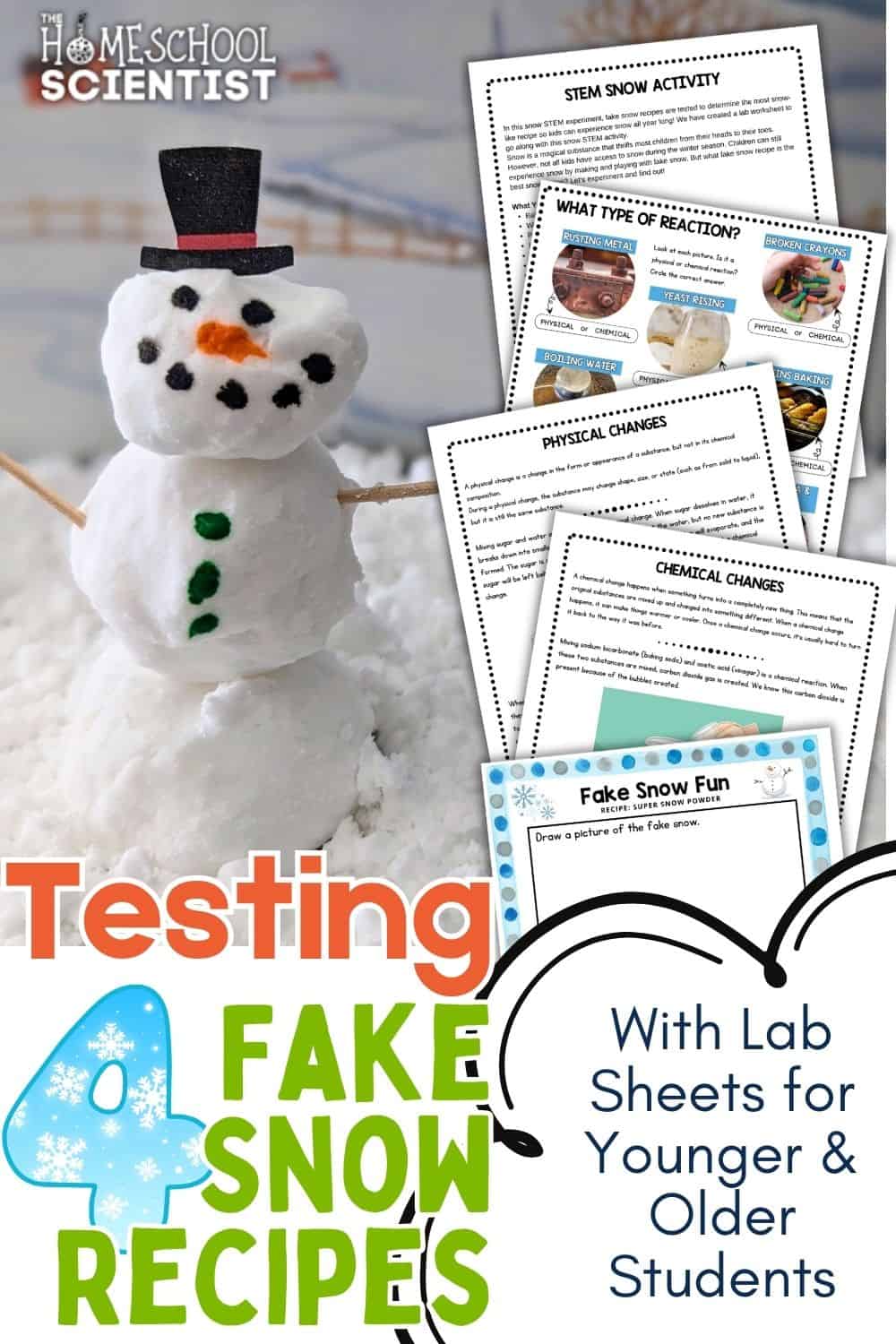 Fun & Easy Snow STEM Experiment for Kids: Testing 4 Fake Snow Recipes ...