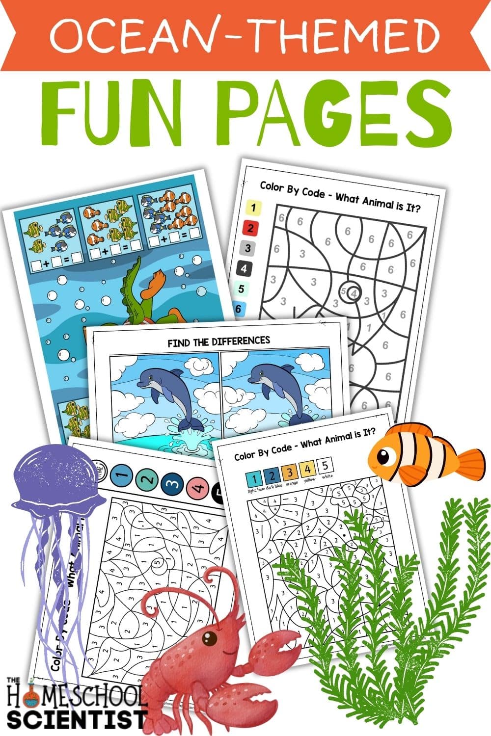 Ocean Themed Math Activities - The Homeschool Scientist