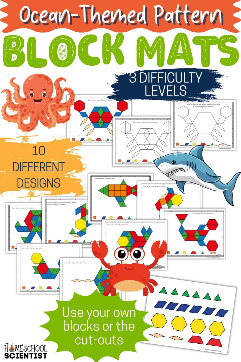 Ocean Themed Math Activities - The Homeschool Scientist