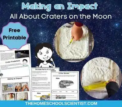 Making Moon Craters STEM Activity - The Homeschool Scientist